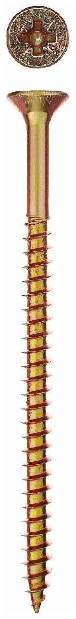 Универсальные саморезы ЗУБР желтый цинк 80 x 5 мм 12 шт