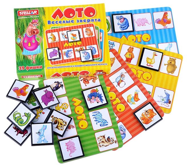 Лото Веселые зверята