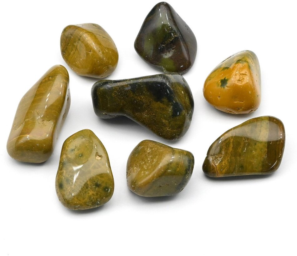 Яшма океаническая галтовка фракция 20-35мм, упаковка 100г (L) .