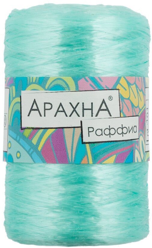 Пряжа ARACHNA "Raffia" 100% полипропилен 50 г 200 м №49 мята