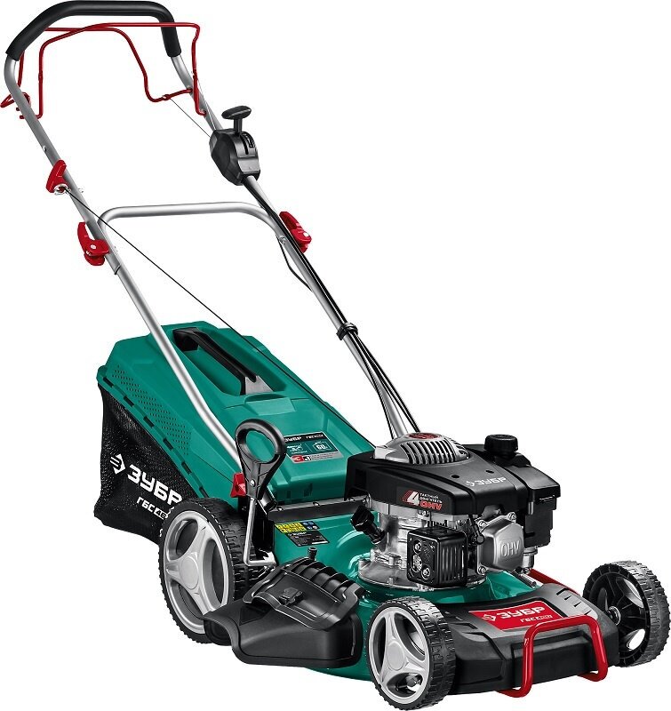 Газонокосилка ЗУБР ГБС-460, бензиновая, ширина скашивания 46 см