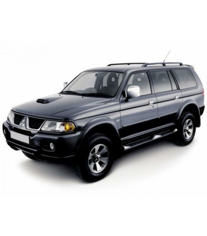 Стекло фары Mitsubishi Pajero Sport 1998-2008, правое, GNX, поликарбонат, для автомобилей Митсубиси Паджеро Спорт