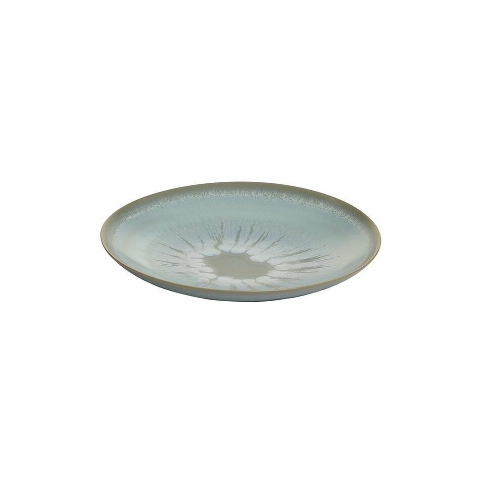 Тарелка ROOMERS TABLEWARE Auberge, 20.5 см, каменная керамика, цвет голубой (L9413-MG)