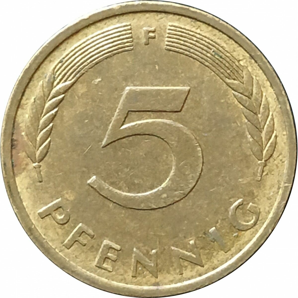 5 пфеннигов 1981 Германия F из оборота