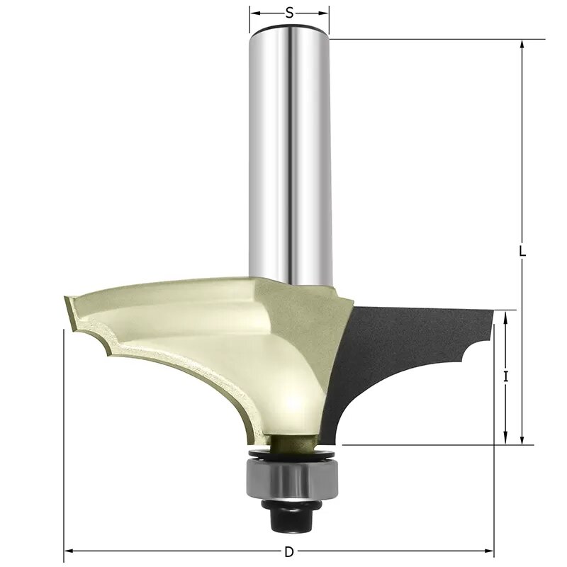 Фреза фигурная молдинговая D=63.5x19.05x71 H=25.4 S=12 ARDEN 357221