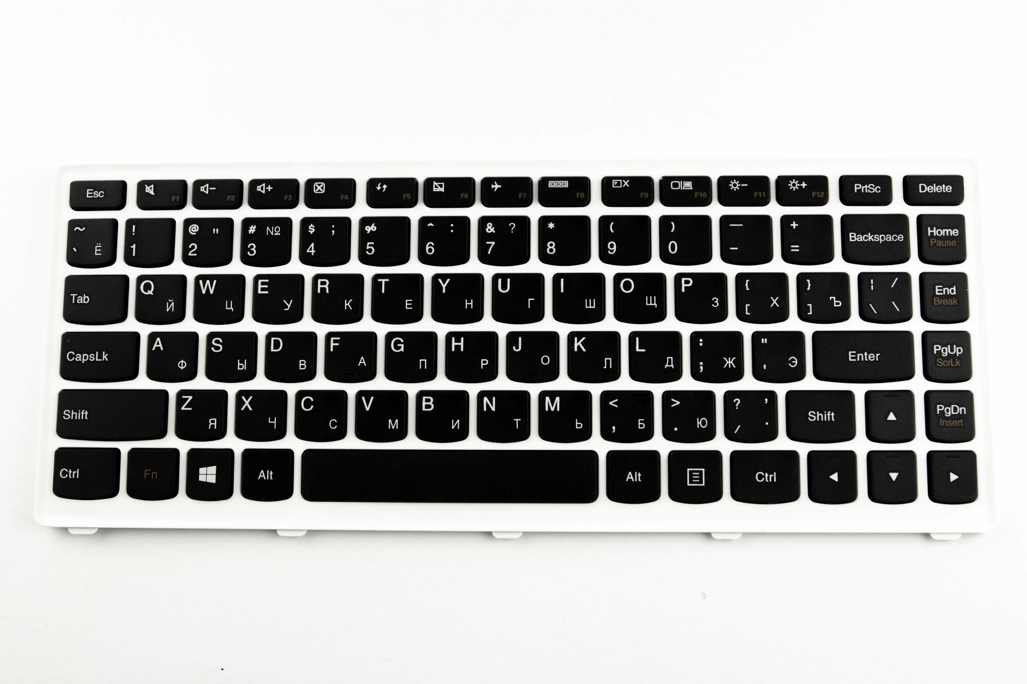 Клавиатура для ноутбука Lenovo U310 белая рамка P.n: 25204960, AELZ7700110, 9Z. N7GSQ. D0R, NSK-BCDSQ