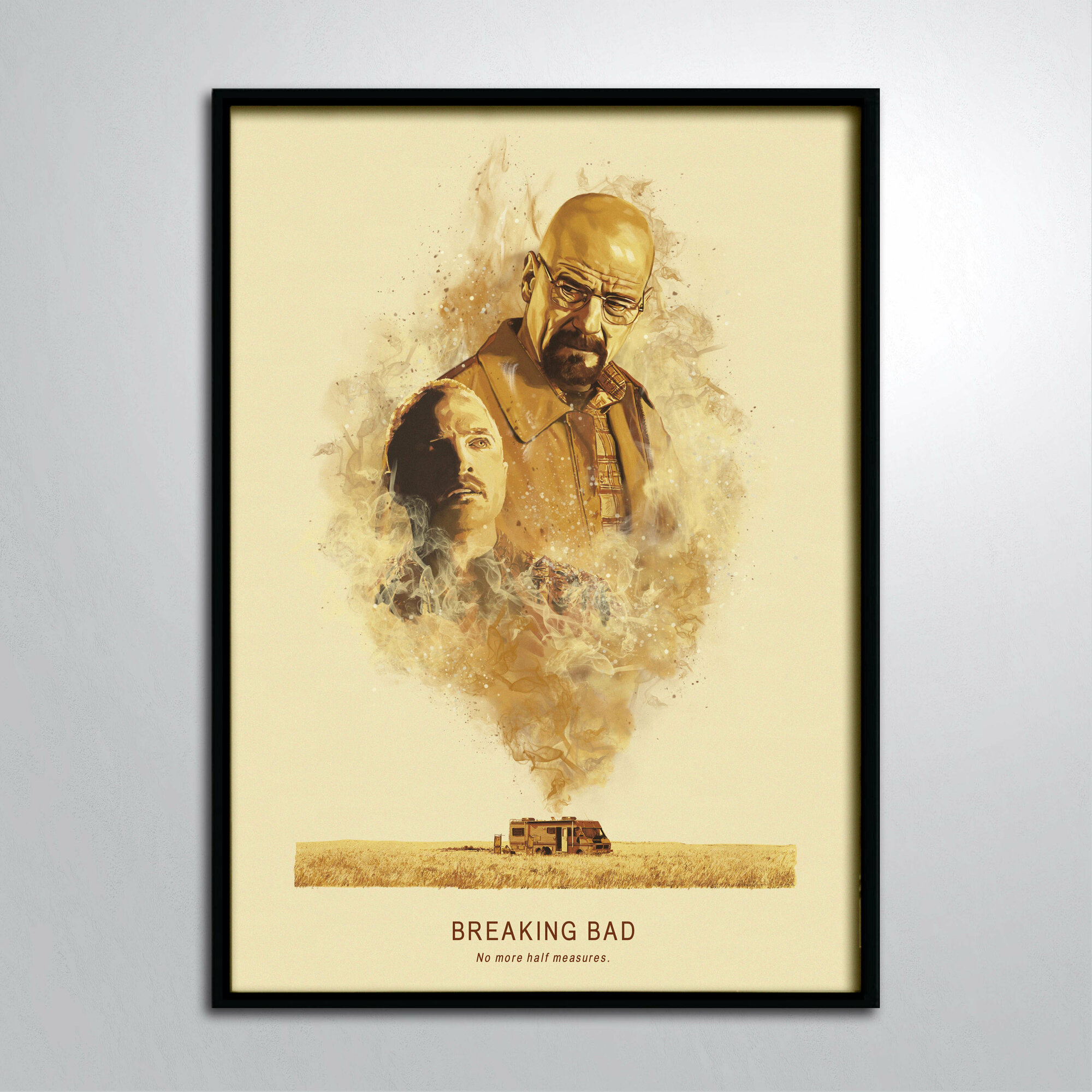 Постер без рамы/Во все тяжкие Дым Картина Breaking Bad