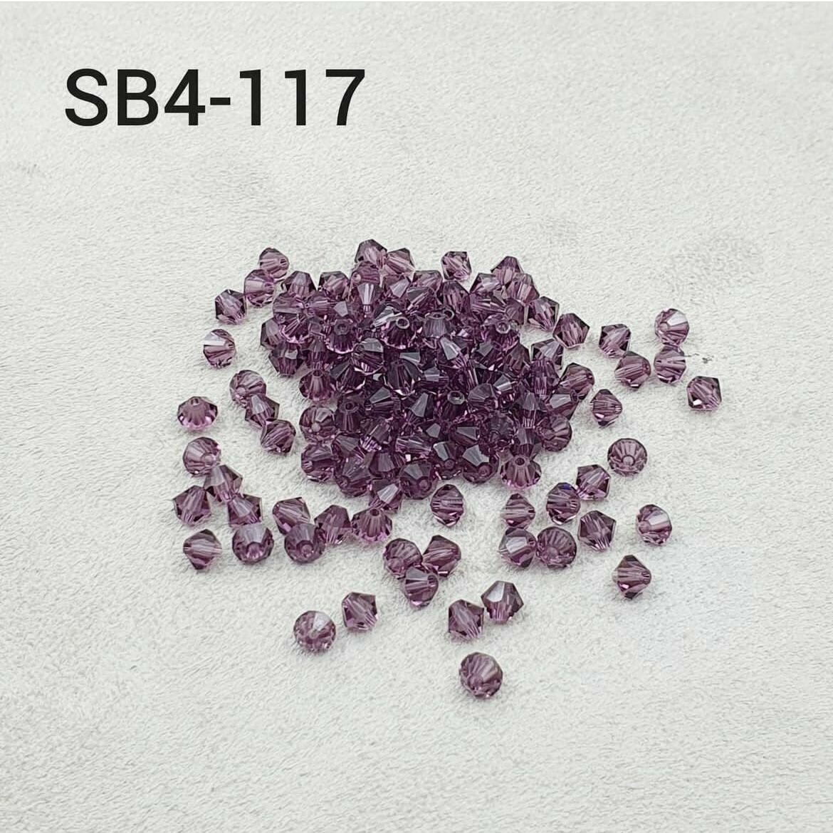 Бусины-"Пирамидки" Swarovski 5301 Xilion Bead, Австрия 4 мм, Биконусы граненые 20 шт/уп для рукоделия и хобби, хрустальные бусины для создания бижутерии