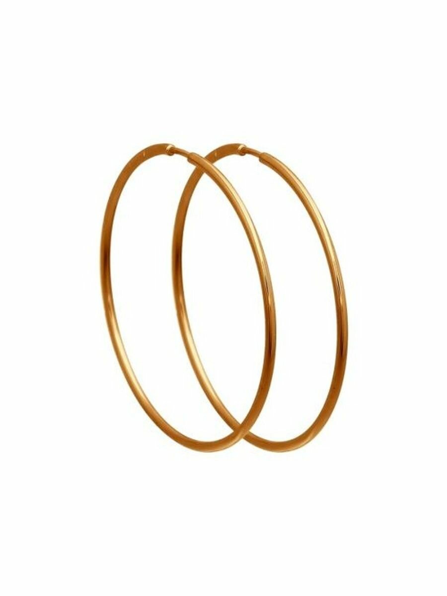 Серьги конго, красное золото, 375 проба