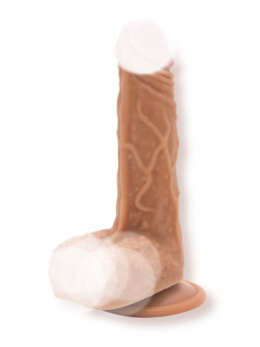 Смуглый фаллос реалистик с рельефом на поверхности Nudes Calm