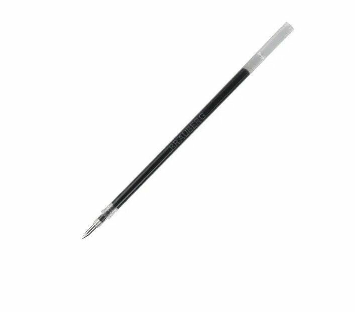 Стержень гелевый, длина 13 см, толщина линии 2 мм, черный цвет чернил, 20 шт