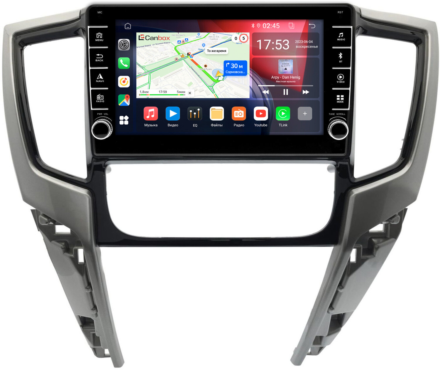 Штатная магнитола Mitsubishi L200 5 2018-2024 Canbox BGT9-2248 2/32 Android 10 (IPS, DSP, CarPlay)