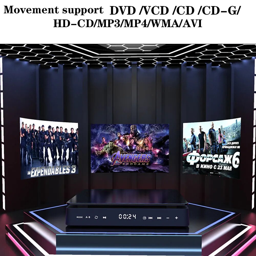 DVD/VCD плеер Woopker, Цвет: EU Plug — фото 1