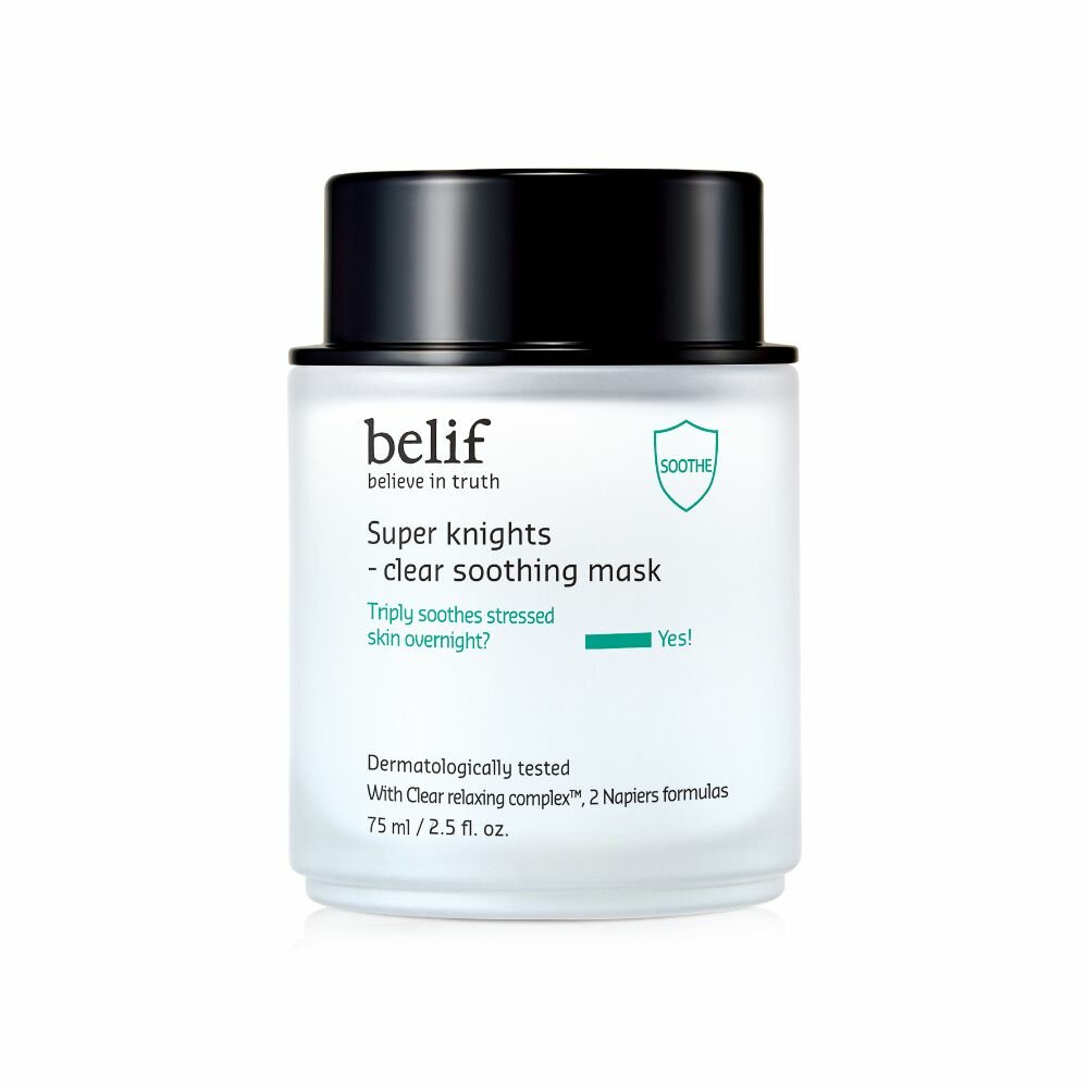 BELIF Успокаивающая ночная маска для лица Super Knights Clear Soothing Mask