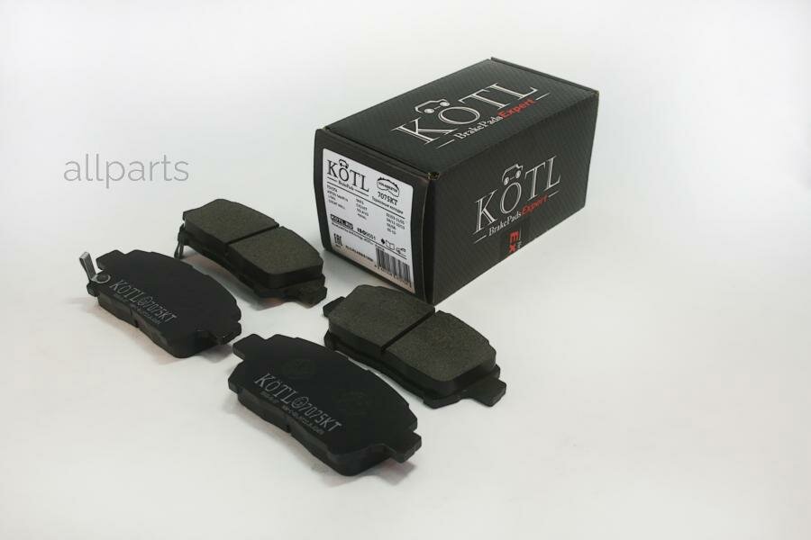 KOTL 7075KT Колодки тормозные дисковые передние к-т TOYOTA COROLLA/PRIUS/YARIS 1.0-1.6 99-