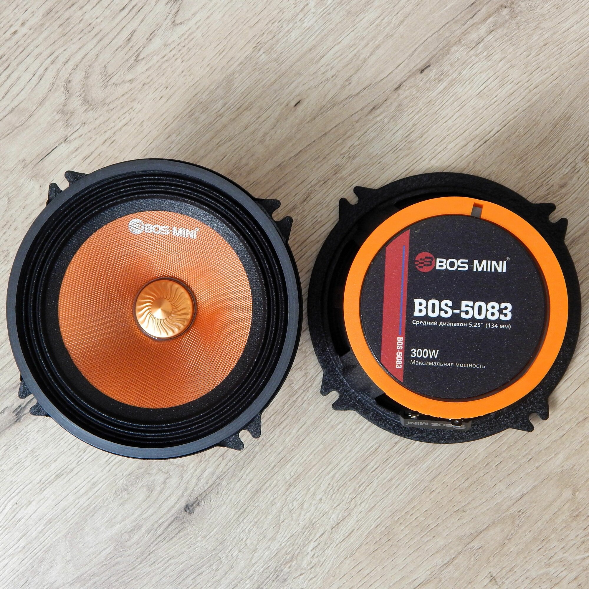 Автомобильные динамики BOS mini BOS-5083/ Комплект из 2 штук / 134 мм (5,25 Дюйм.), 300Вт.