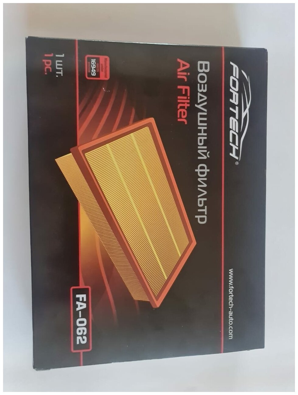 FORTECH FA062 Фильтр воздушный Nissan Almera N15, N16 -03, X-Trail T31 07-, Juke F15 10-, Tiida 15- Fortech