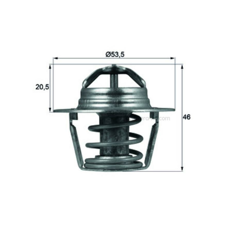 MAHLE TX9189D Термостат Opel Movano 98-01 1,9D/ 1,9DTi, Renault Clio I, Clio II, Espase III, Kangoo 97- , Laguna I, laguna II, Megane I, Trafic 86-01