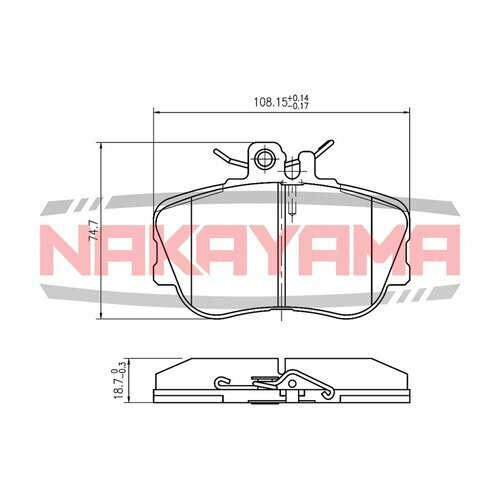 Колодки тормозные дисковые Nakayama HP8214NY