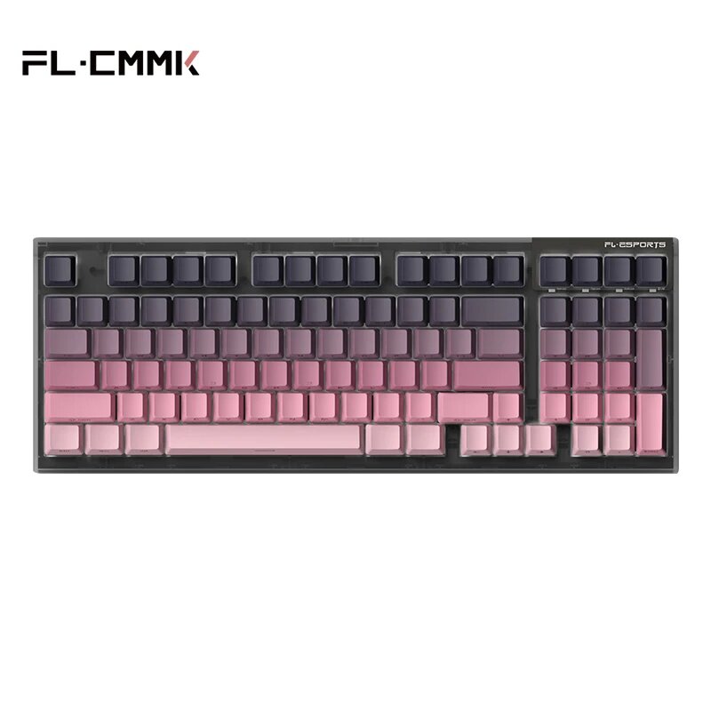 FL·ESPORTS FL980V2 PRO Механическая клавиатура 97 клавиш Blueberry Ice Cream, Obsidian Blackberry