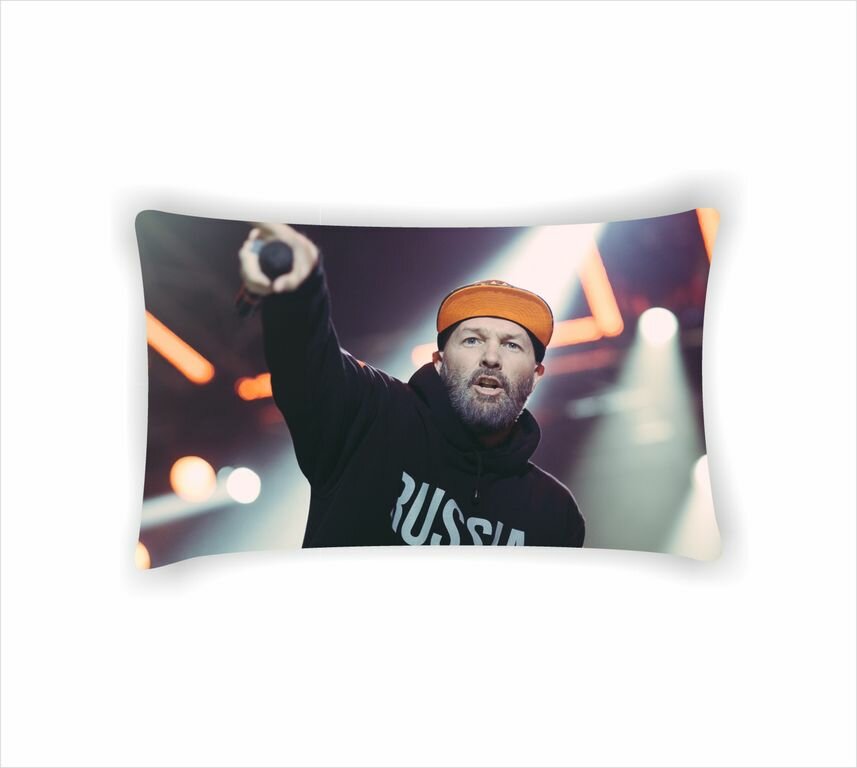 Подушка Limp Bizkit, Лимп Бизкит №3, С одной стороны
