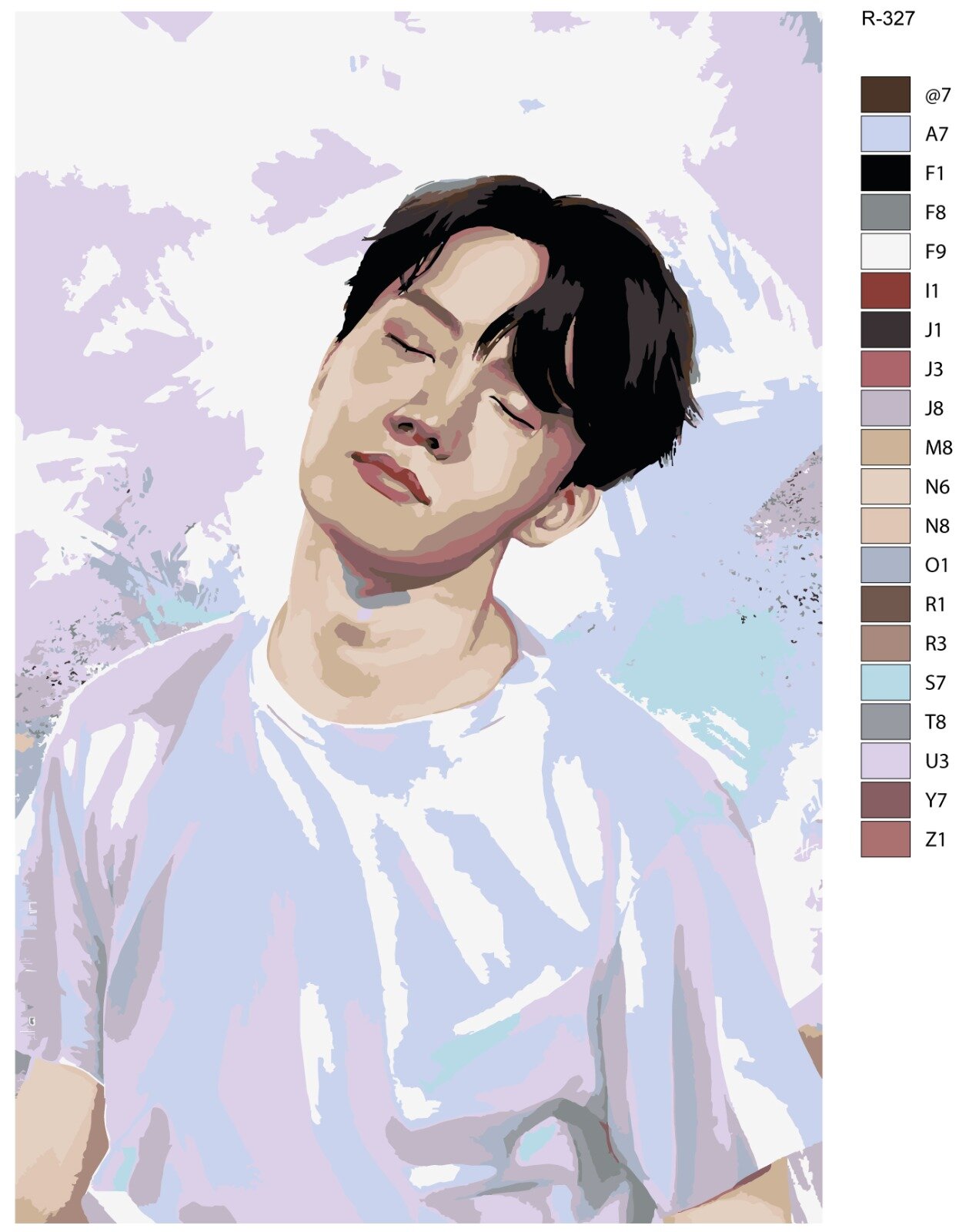 Картина по номерам BRUSHES-PAINTS BTS R-327 40x60 см