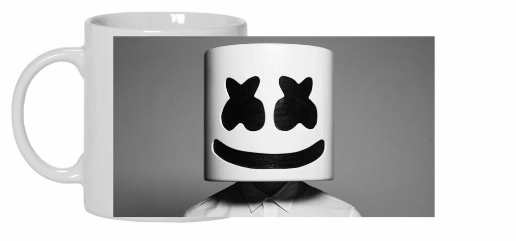 Кружка Marshmello, Маршмэллоу №10, Кружка-Хамелеон