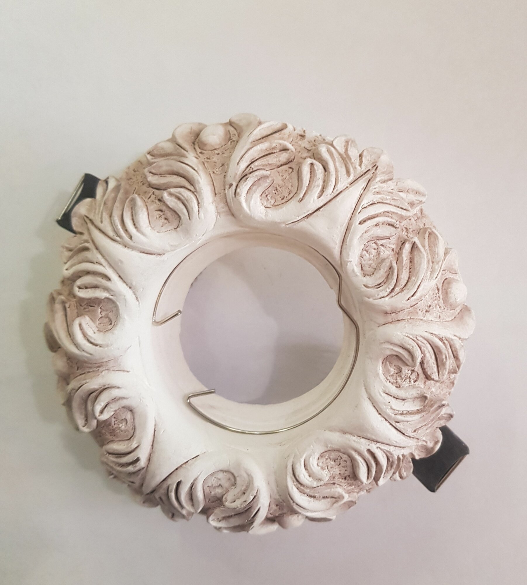 Светильник точечный встраиваемый MR 16, Гипс, Цвет айвори, 11,2х11,2х4см, 4026