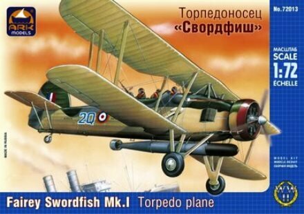 72013 ARK Models Самолет Swordfish Mk.I Масштаб 1/72