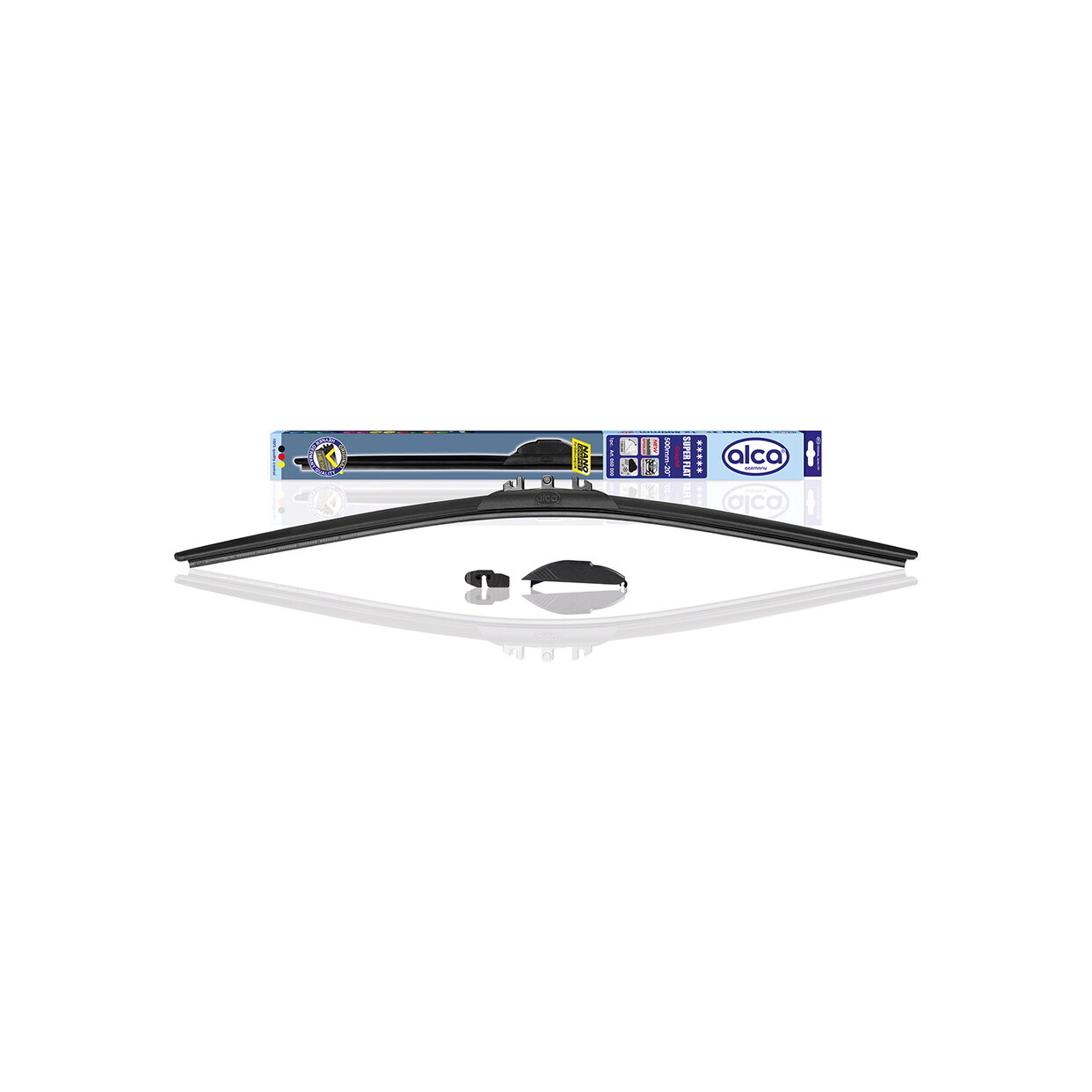 Щетка стеклоочистителя 20" /50см SUPER FLAT бескаркасная, ALCA