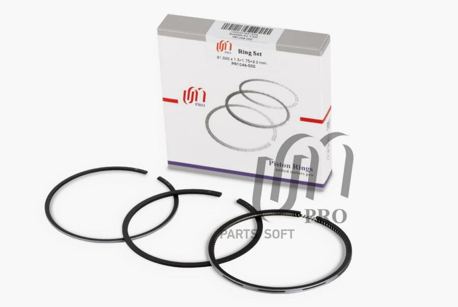 PR1046000 UMPRO Кольца поршневые STD Audi/VW 1.6 d81.0 STD 1.5-1.75-3 на 1 цил. UM