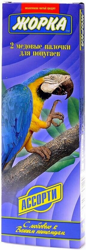 Жорка 2шт. Палочки для попугаев Ассорти 70г 0.08 кг