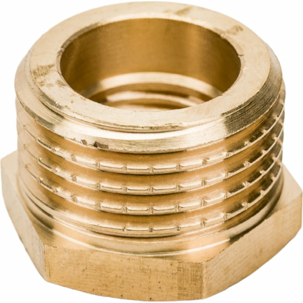 Латунный переход AV Engineering шестиугольный, наружная-внутренняя 1/2x1/4 AVE305001