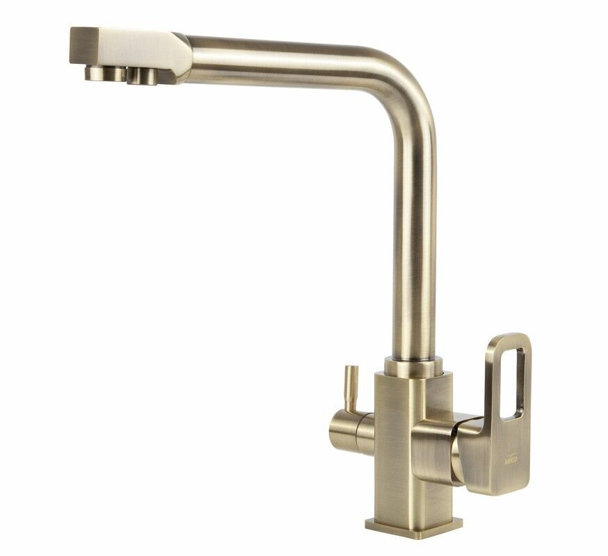 Смеситель для кухни VIKO V-5703 боковой под фильтр (латунь) Ф35 с гайкой Bronze