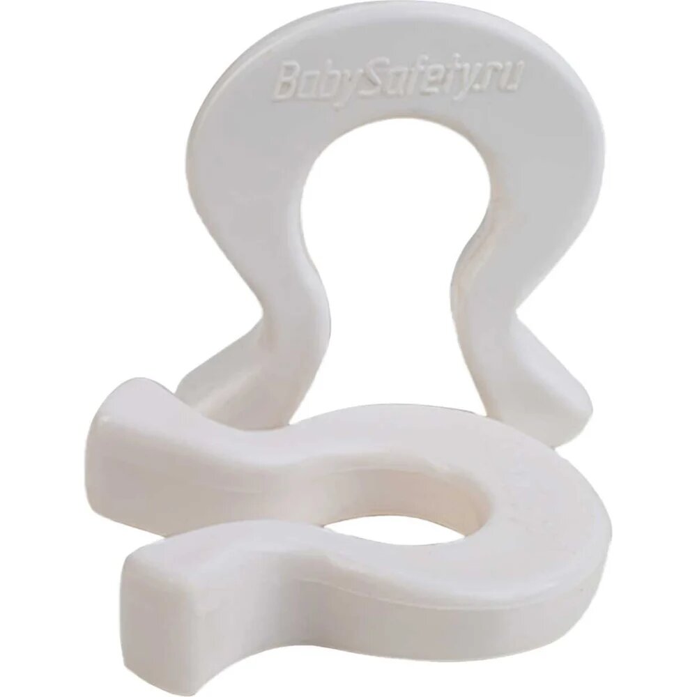 Подкова: блокиратор дверей, стоппер для двери, ограничитель для двери/окна Baby Safety силиконовый 2шт. белые 4670006470525