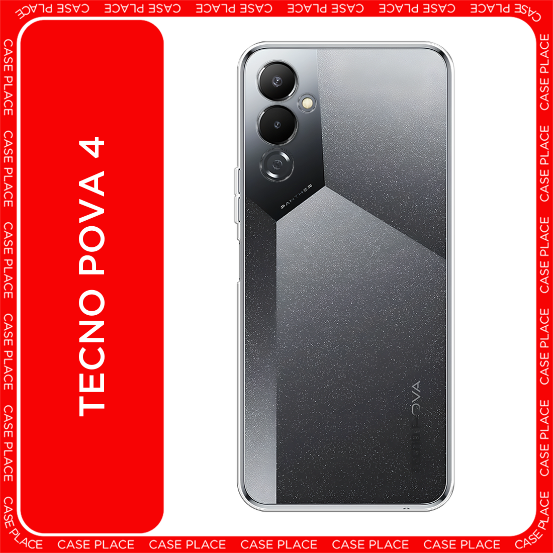 Чехол на Tecno Pova 4 / Текно Пова 4 прозрачный