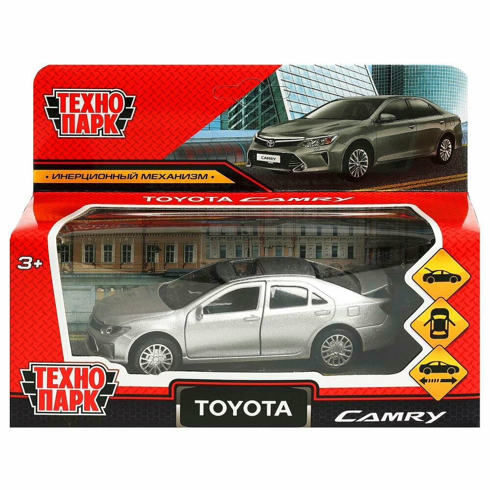 Машина металлическая Тойота Камри 12 см. инерц. серебристый Технопарк CAMRY-12-SR