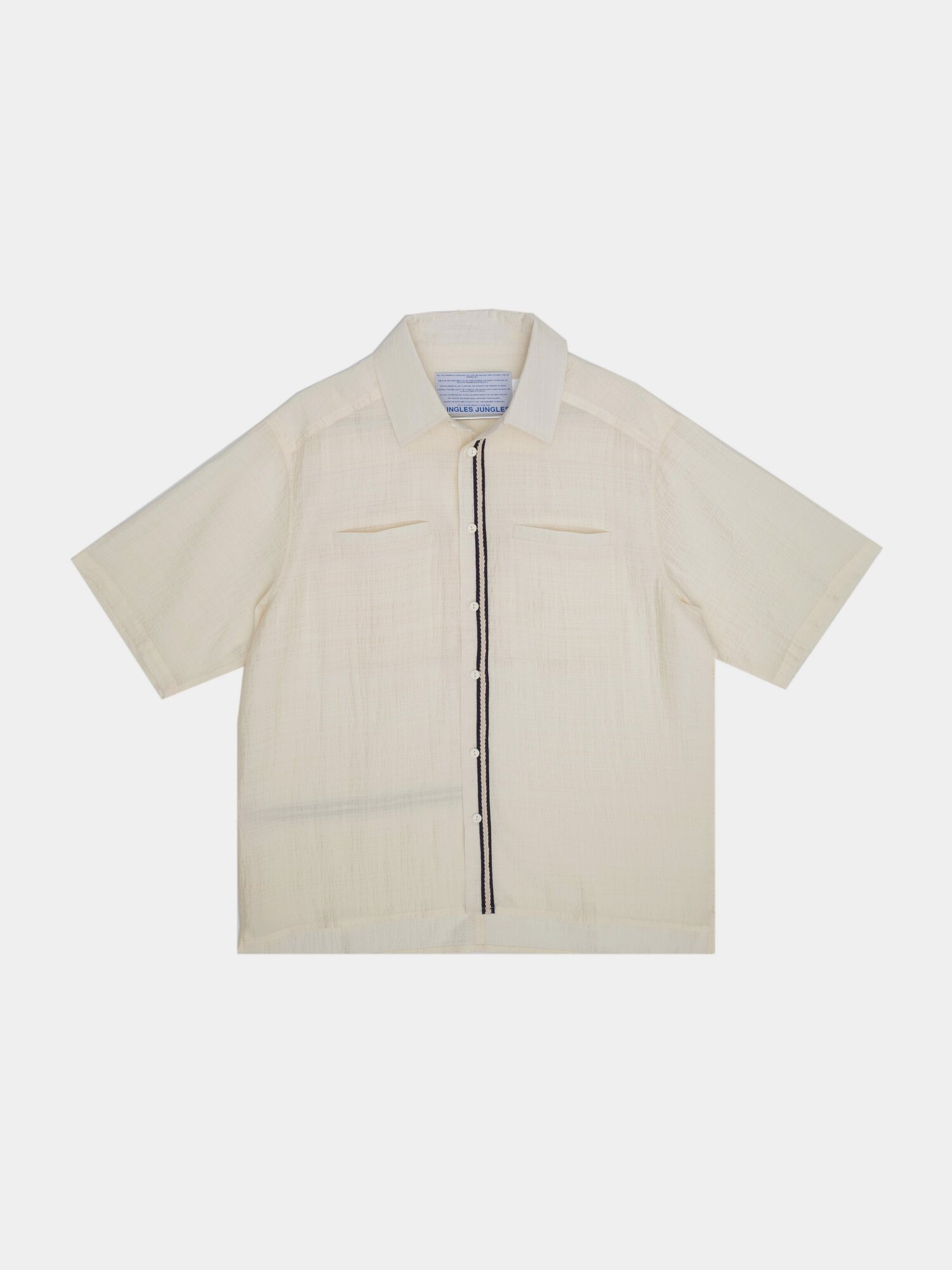 Рубашка Weave Trim Button Up