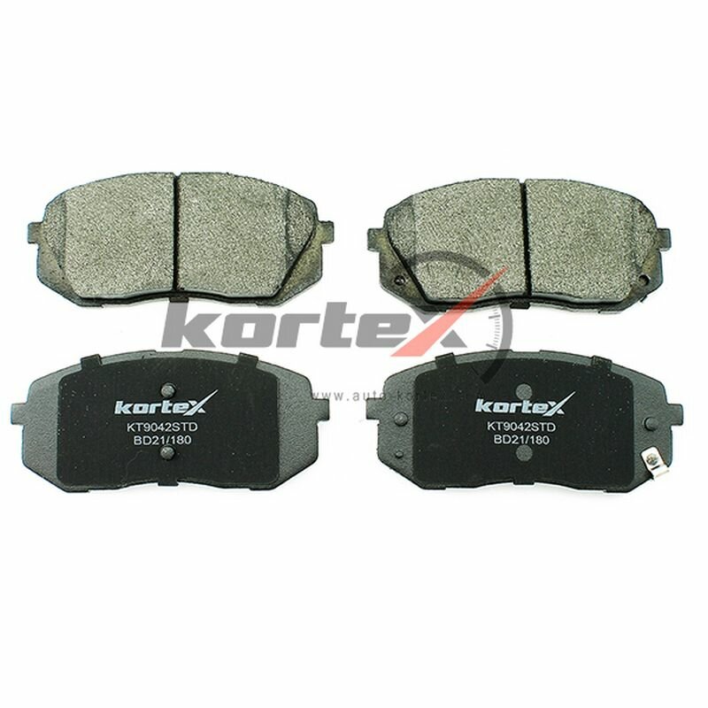 Тормозные колодки дисковые передние KORTEX KT9042STD для а/м Hyundai Sonata, ix20, KIA Soul