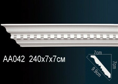 Карниз Потолочный Perfect AA042 Д240xШ7xВ7 см /Перфект.