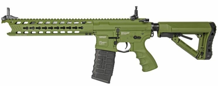 Привод страйкбольный G&G GC16 Predator Hunter Green, body - metal (130-140 m/s)