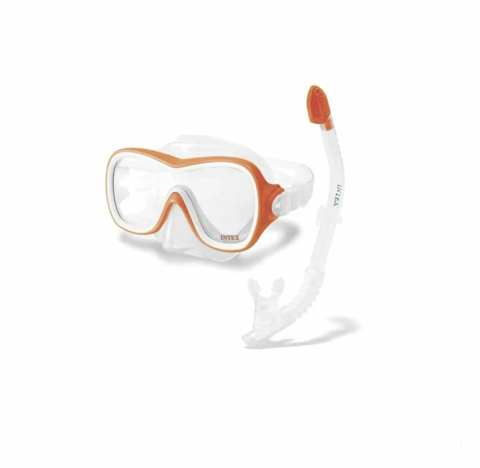 Набор для плавания, маска и трубка Intex 55647 "Wave Rider Swim Set" от 8 лет, оранжевый