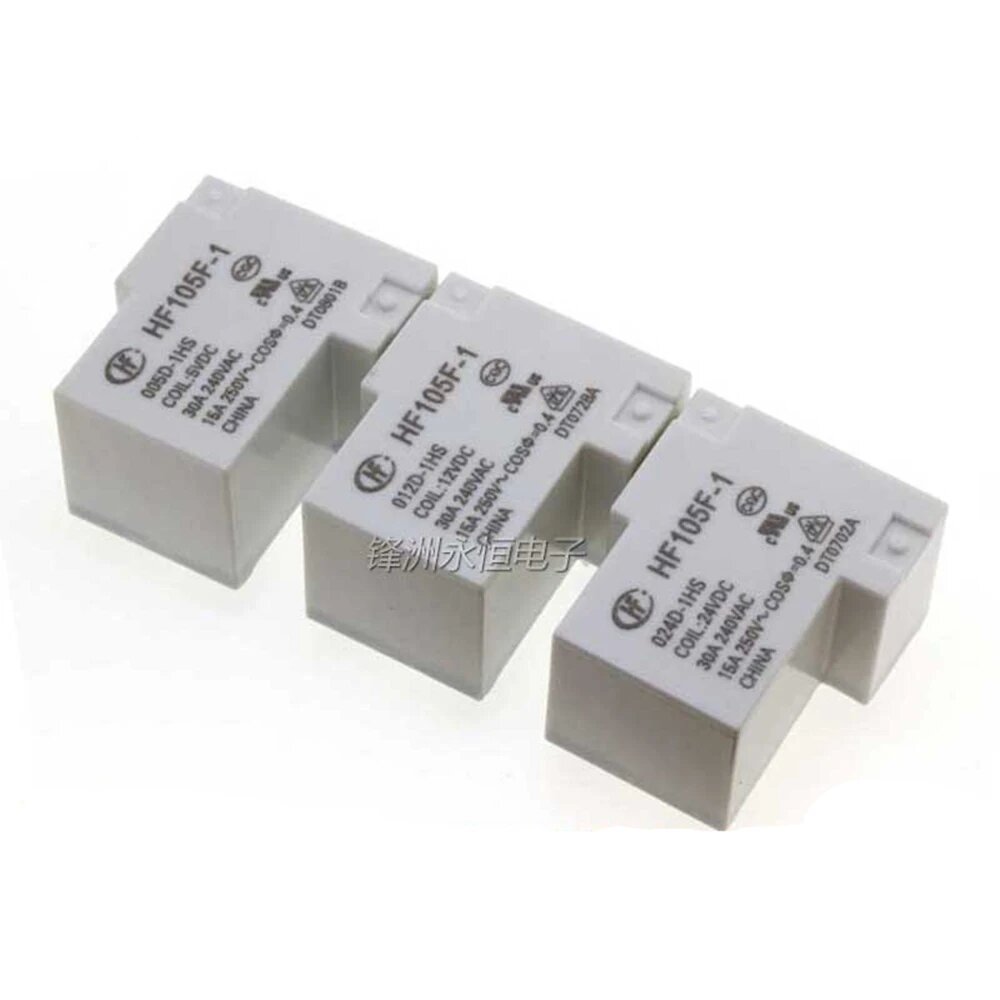 Реле HF105F-1-005D-1HS, 012D-1HST, 2шт