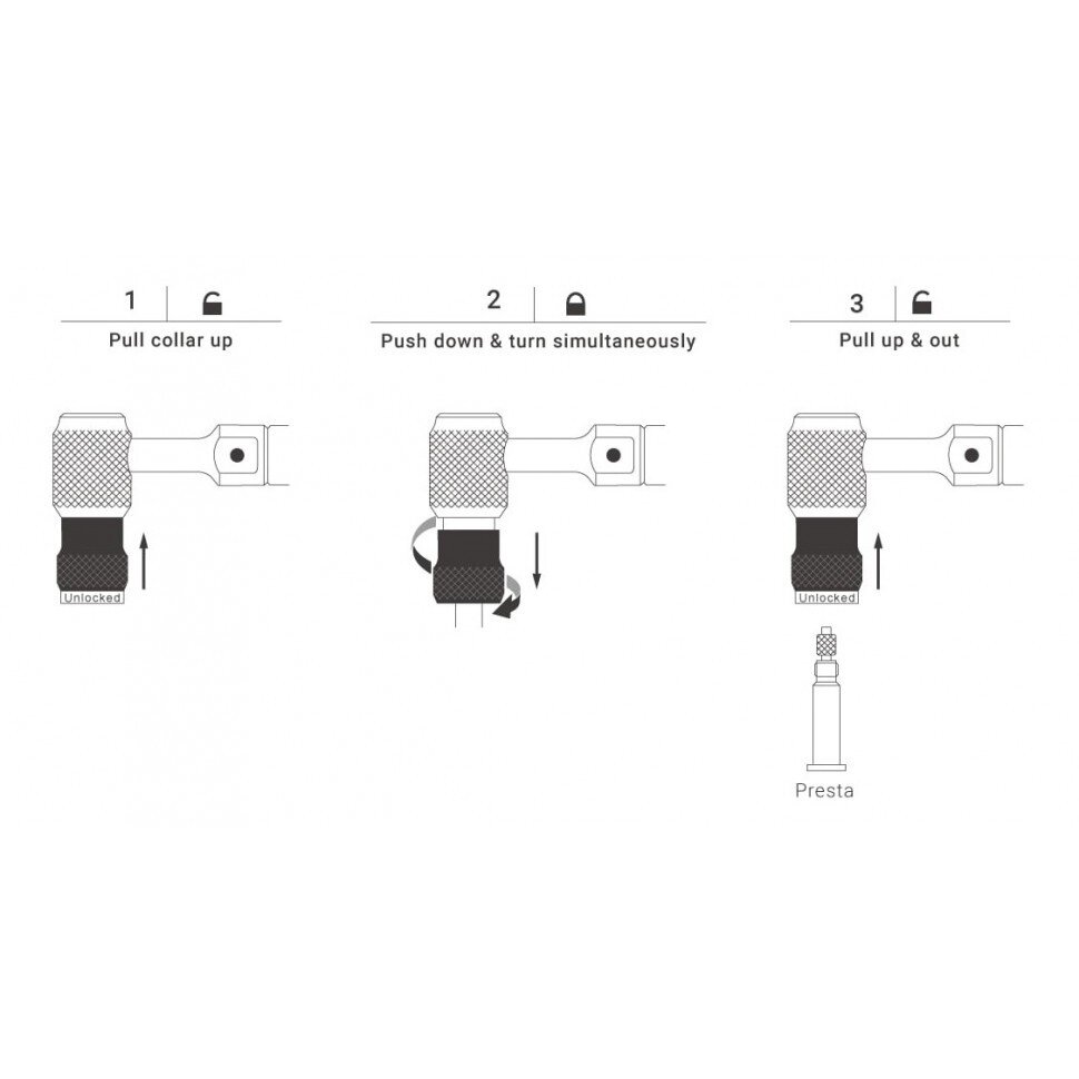 Наконечник насоса Birzman Snap-It Elite Adaptor для Presta (BM22-SNAPIT-ELITE)