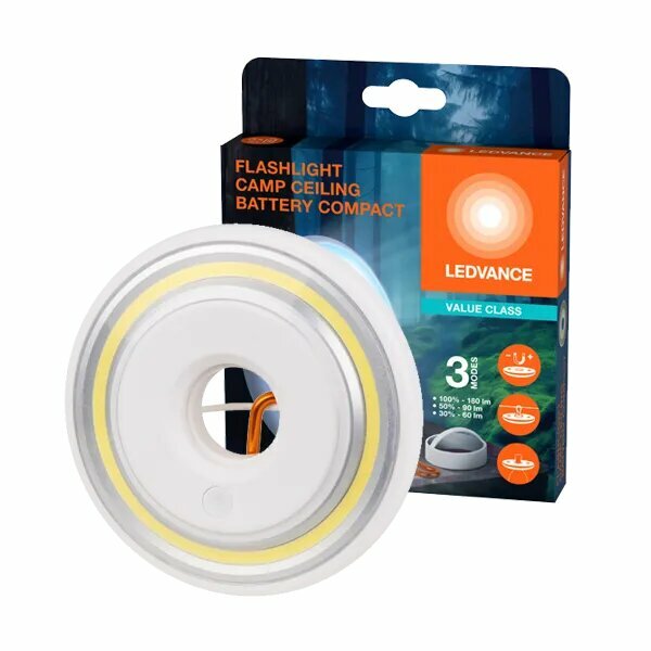 Кемпинговый фонарик 2.2W 4000K IP20 Батарейки 3хАА FLASHLIGHT CAMPING BATTERY COMPACT (Eco30) LEDVANCE, уп. 1шт