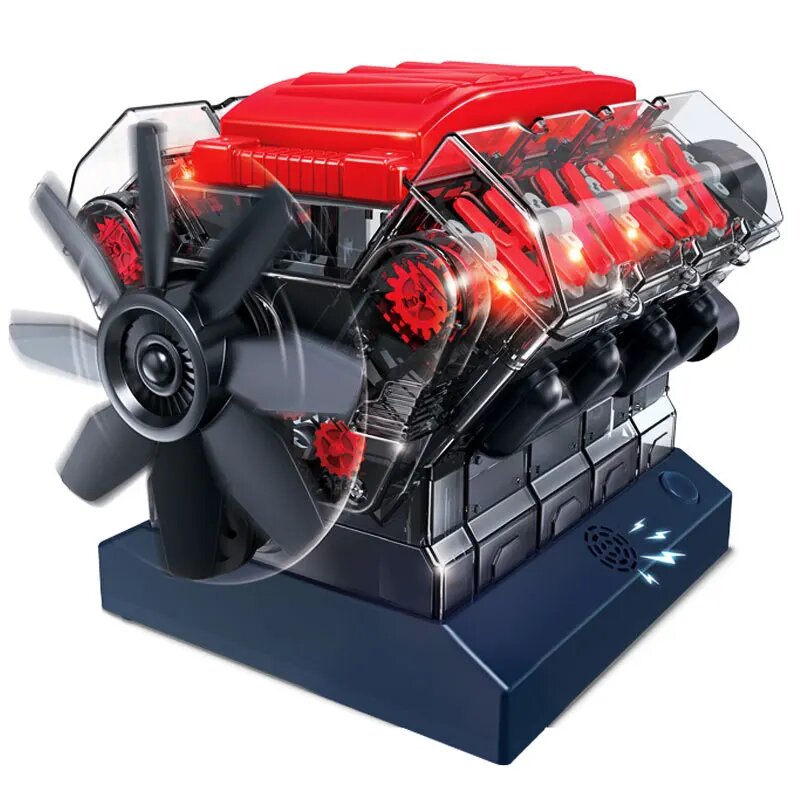 Двигатель V8 светящийся, модель Y0001 big1