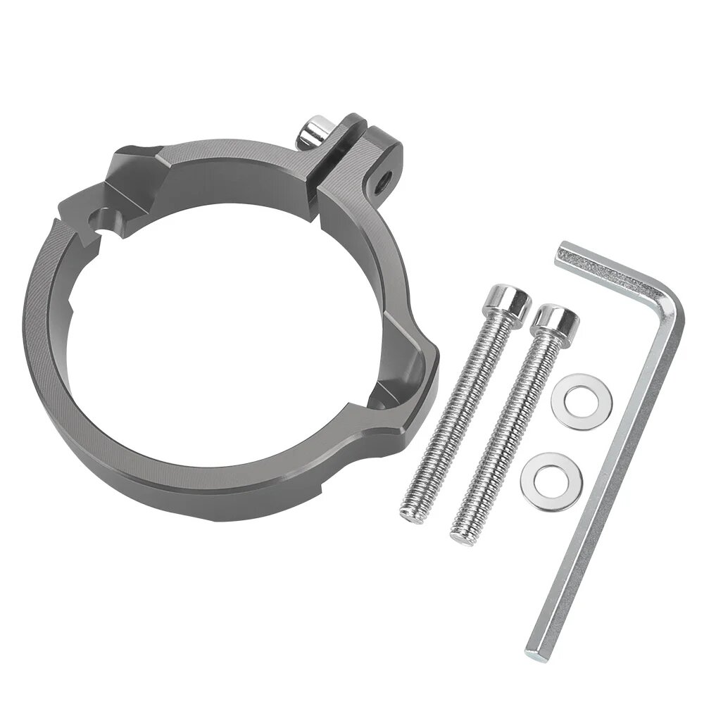 2025 Глушитель с ЧПУ, зажим для трубы, фланцевая защита для EXC XC SX XCW TPI Six Days 250 300 2017-2022 2023 2024 Husqvarna GasGas gray