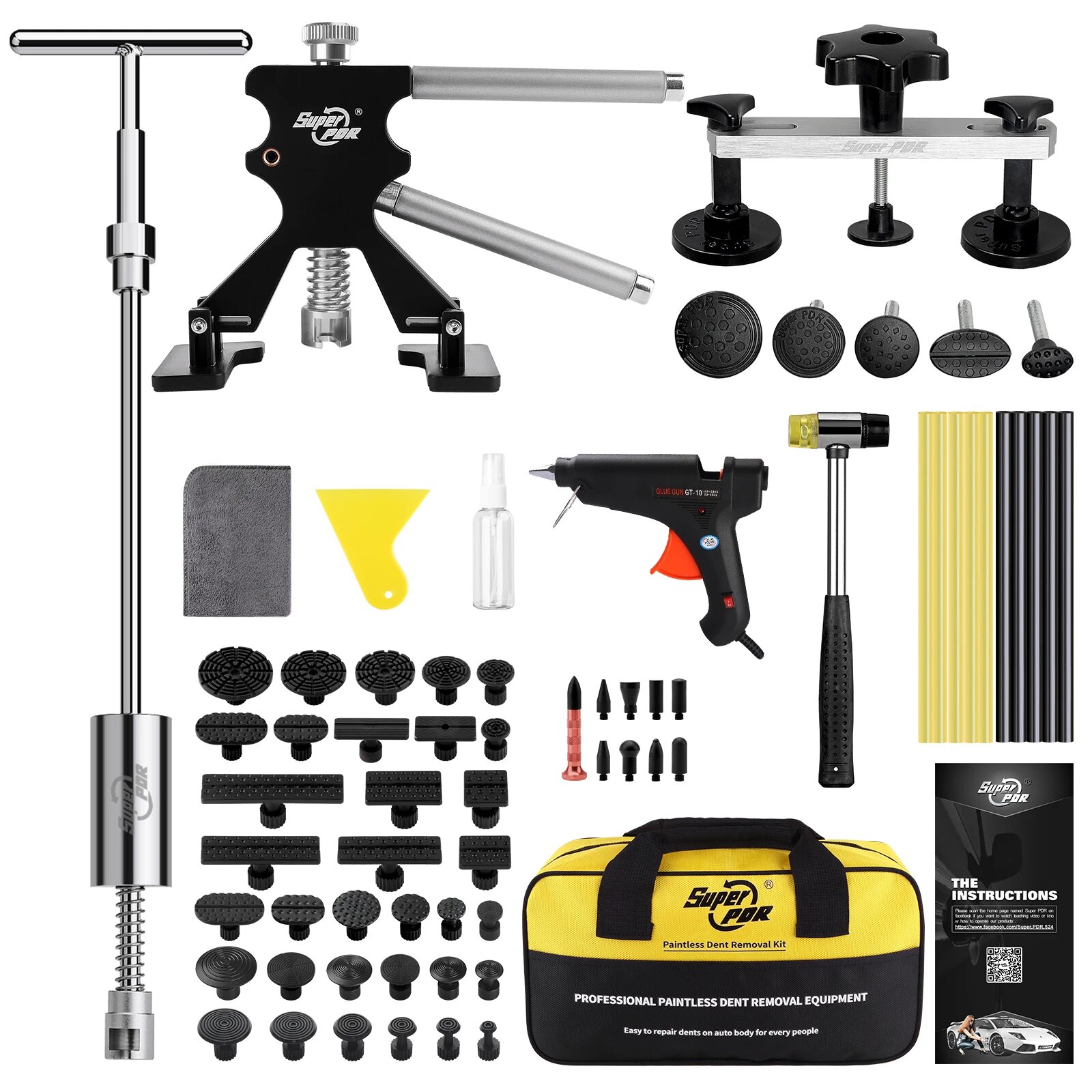 PDR автомобильный набор для ремонта вмятин без покраски, профессиональные инструменты для Lite Kit