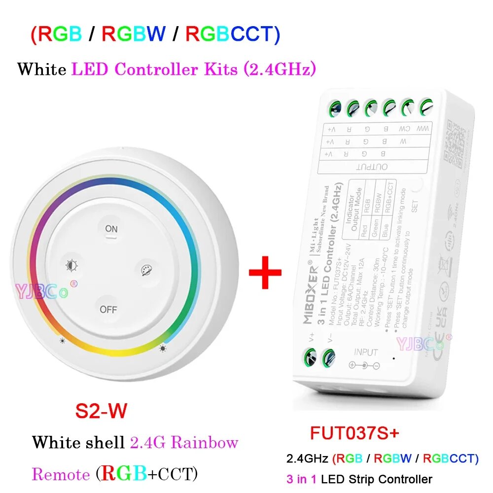 Miboxer S2-W RGB+CCT белый пульт 2.4GHz