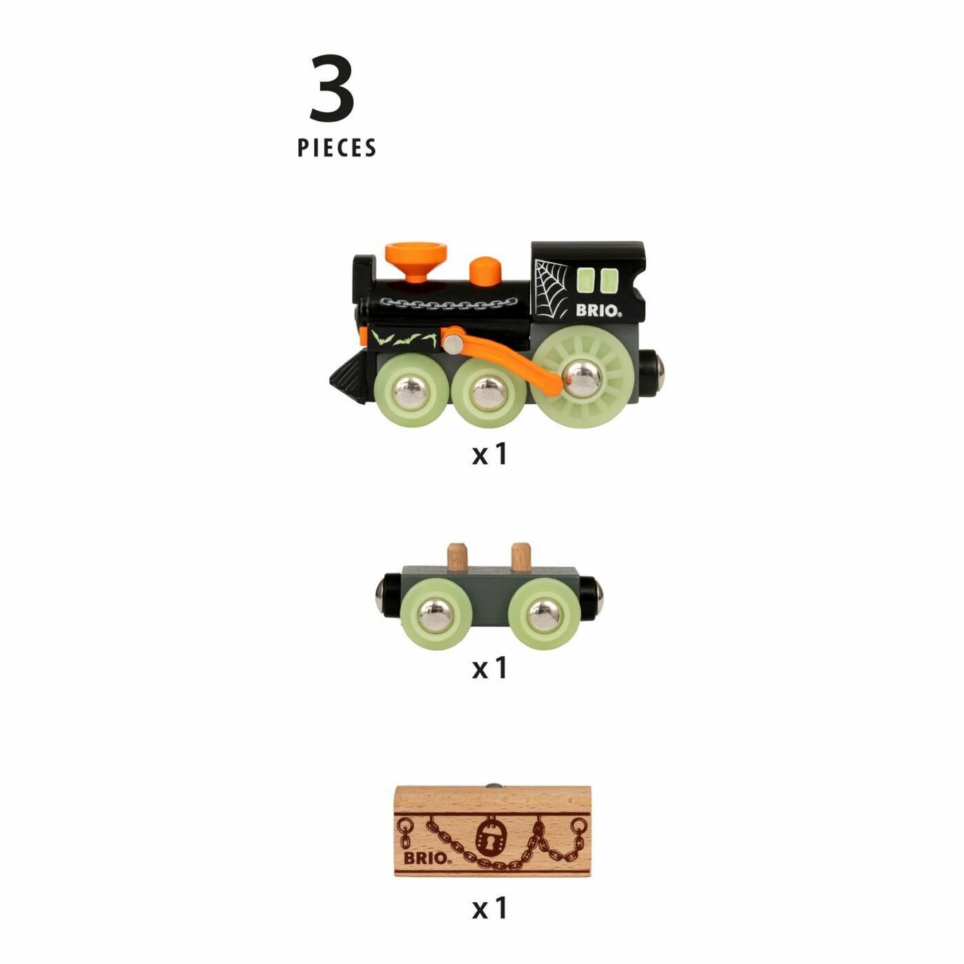 Brio 33986 Поезд-Призрак светящийся в темноте -enj